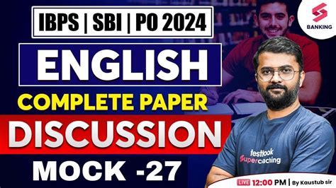 English Complete Mock Test Ibps Pre English Mock Paper 27 Ibps Sbi Po 2024 By Kaustubh