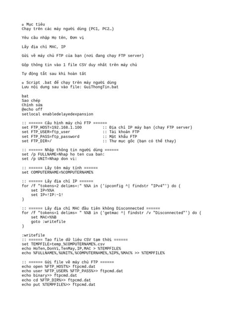 Ftp Script Pdf