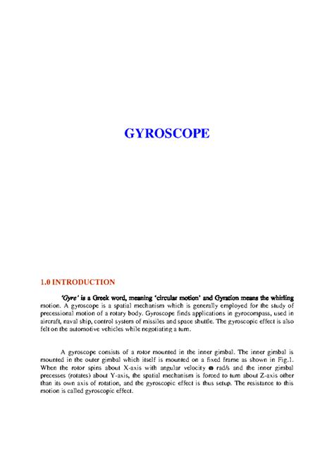 432199878 Gyroscope Theory Of Machines Vtu Edusat Programme 17 Dynamics Of Machines 10 Me