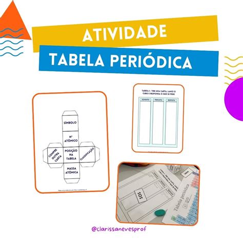Atividade Lúdica Tabela Periódica Loja Atividades Pedagógicas