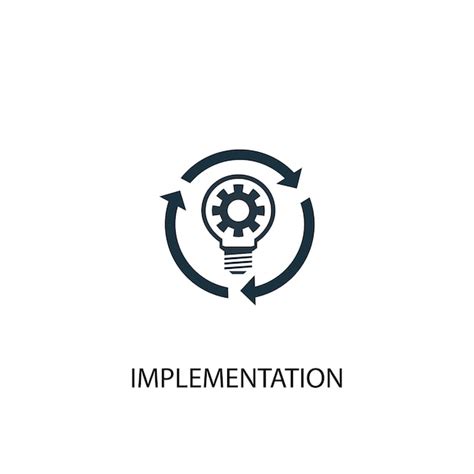 Premium Vector Implementation Icon Simple Element Illustration