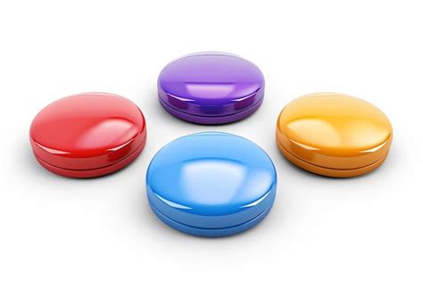 Premium Photo Photo Of Secondary Buttons On White Background