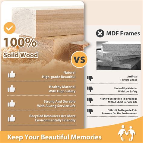 Egofine 4x6 Picture Frame Set Of 4 Made Of Solid Wood