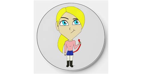 Chibi Bad Girl Wireless Charger Zazzle