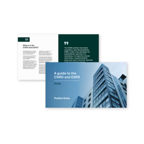 A Guide To The CSRD And ESRS Position Green