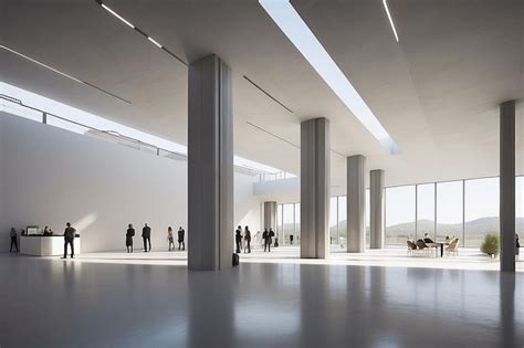 Premium Photo Conceptual Architecture Column Between Space For