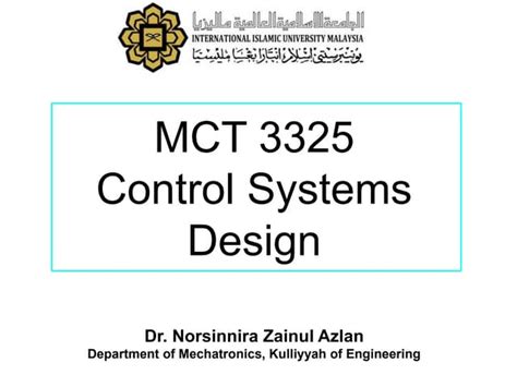 csd 01 introduction to control system design ppt educational