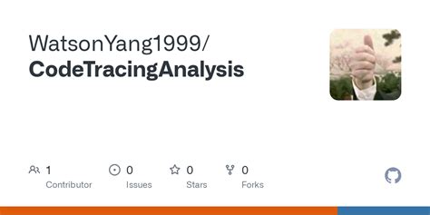 Github Watsonyang1999codetracinganalysis
