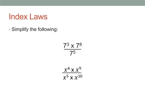 Index Laws Ppt Pptx