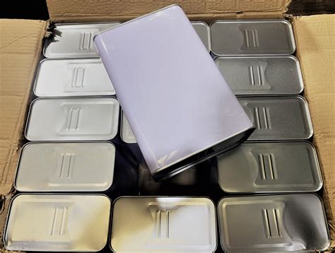 Lot A Large Box Of Empty Tins