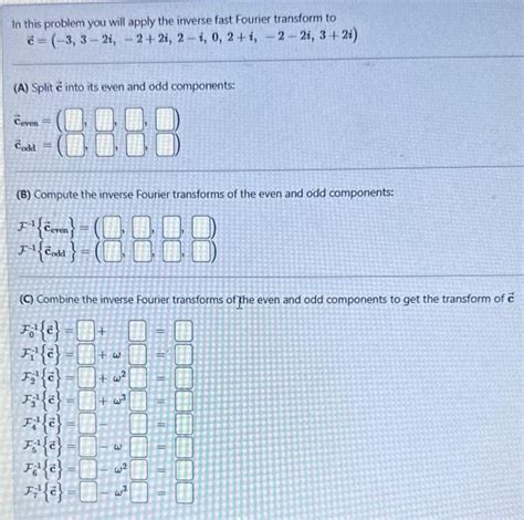 Solved In This Problem You Will Apply The Inverse Fast