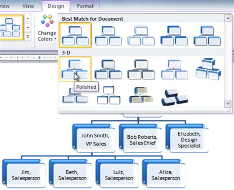 Word 2010 Smartart Graphics