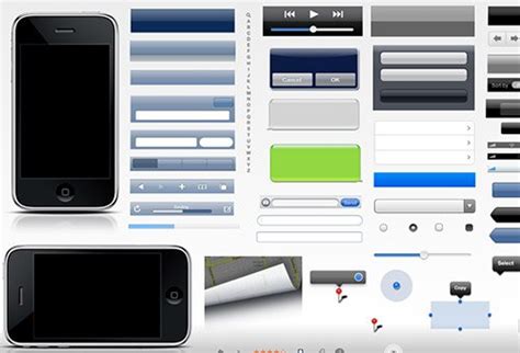 实用的ios6 Iphone5 Gui Ipad Psd以及其它版本素材 设计达人