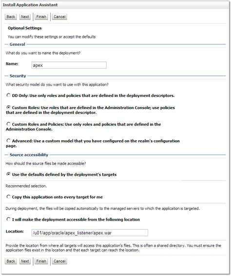 Installing And Configuring The Apex Listener 201 On Weblogic 12c
