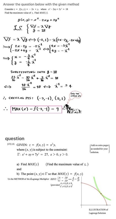 Answer The Question Below With The Given Method