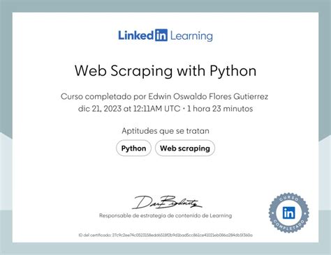 Edwin Oswaldo Flores Gutierrez On Linkedin Certificate Of Completion