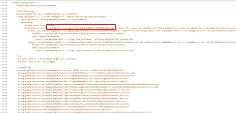 Gradle Compile Task Failed Due To Weird Dependency Looking Up Help Discuss Gradle Forums