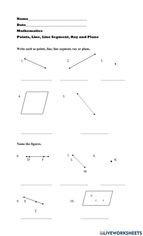 Common Line Segment Worksheet