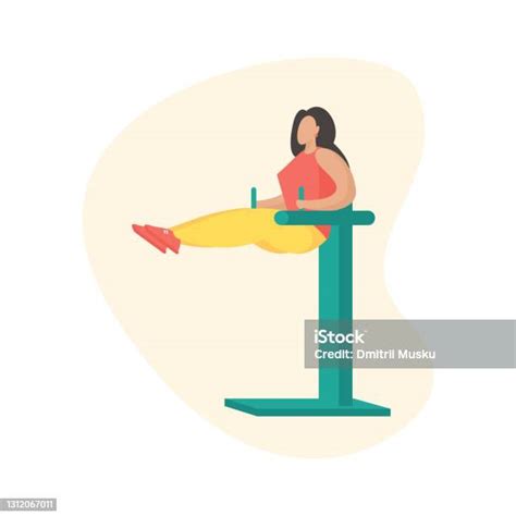 운동을 하는 여자 피트니스 야외 장비 플랫 벡터 일러스트레이션 가냘픈에 대한 스톡 벡터 아트 및 기타 이미지 가냘픈 건강한 생활방식 근육 Istock