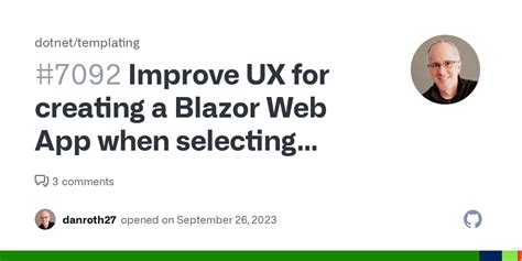 Improve Ux For Creating A Blazor Web App When Selecting None For The Interactivity Type Issue