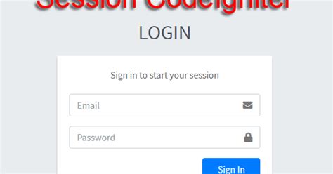 Session CodeIgniter Form Login
