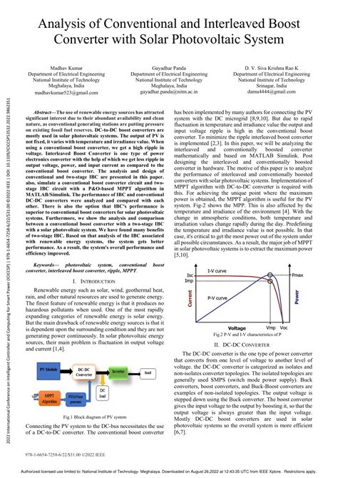 Pdf Analysis Of Conventional And Interleaved Boost Converter With