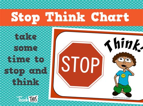 Stop Think Chart