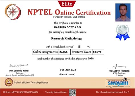 Darshan Gowda Bs On Linkedin Nptel Swayam Continuouslearning