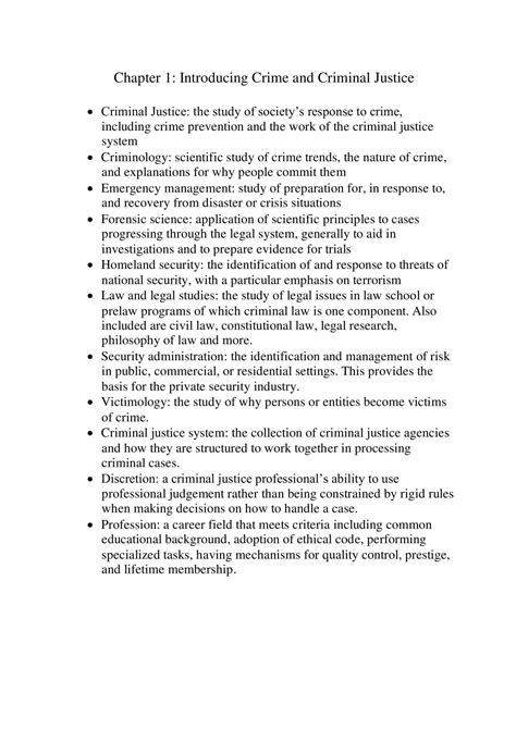 Midterm Notes For Introduction To Criminal Justice Crj 100 Introduction To Criminal Justice