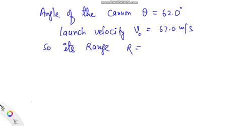 A Projectile Is Launched With Initial Speed 64 Ft S From Ground Level At An Angle Of 30 ∘ From