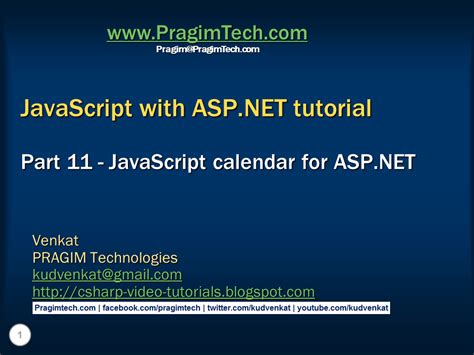 Sql Server Net And C Video Tutorial Javascript Calendar Date Picker