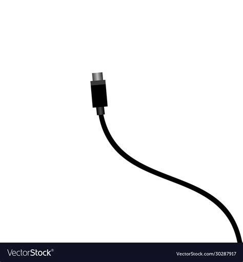 Type C Micro Usb Cable Royalty Free Vector Image
