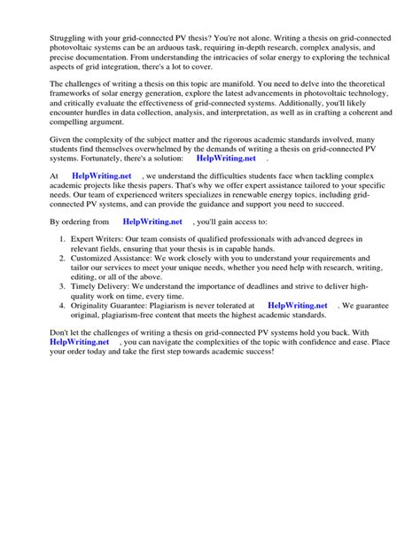 Grid Connected Pv Thesis Download Free Pdf Photovoltaics Solar Power