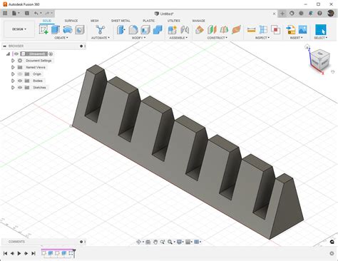 如何在 Autodesk Fusion 中创建特征的矩形阵列