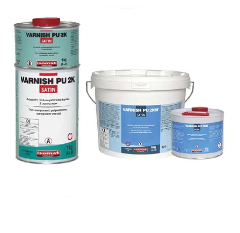 Varnish Pu 2Κ Gloss ΜΑΤ Satin Α Β 1kg Isomat
