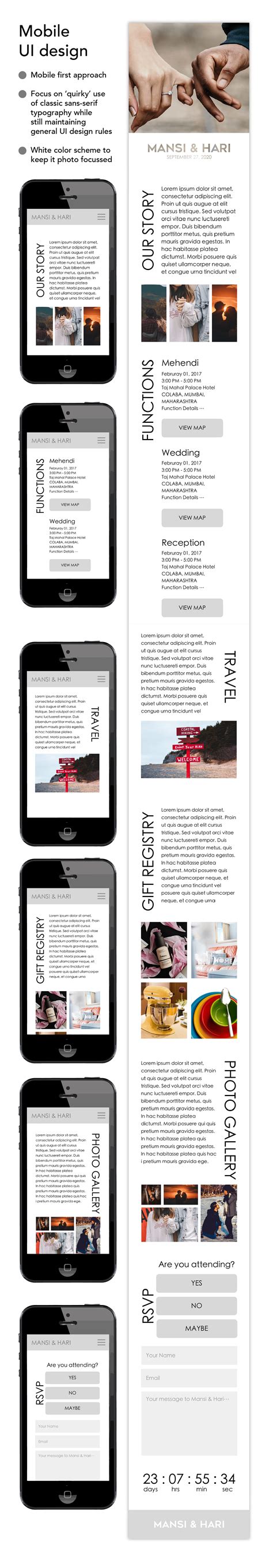 UI Design For Couple Website Behance