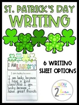 St Patrick S Day Writing Craft By Lucky Learn Tpt