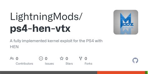 Github Lightningmodsps4 Hen Vtx A Fully Implemented Kernel Exploit For The Ps4 With Hen