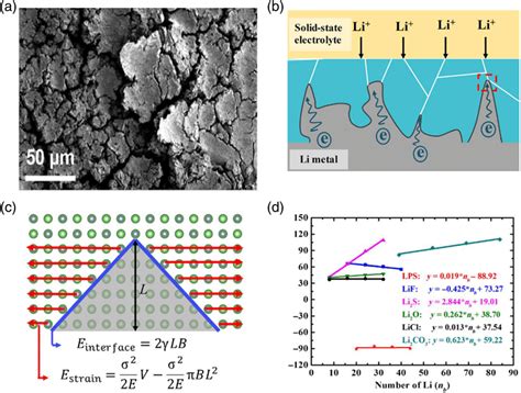 Dendritic Growth Behavior Of Li During Cycling And Its Effects A Sem Download Scientific