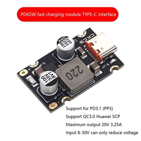 Pd65w Fast Charging Module Type C Interface Pd3 1 Pps Fast Charging Qc3 0 Huawei Eur 3 41