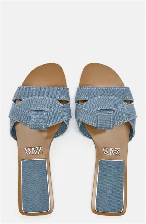 Шльопанці джинсові Zara — ціна 1000 грн у каталозі Шльопанці Купити жіночі речі за доступною