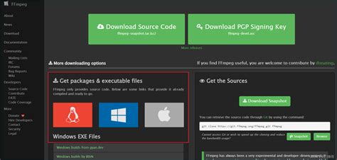 【ffmpeg基础】ffmpeg的下载安装ffmpeg下载 Csdn博客