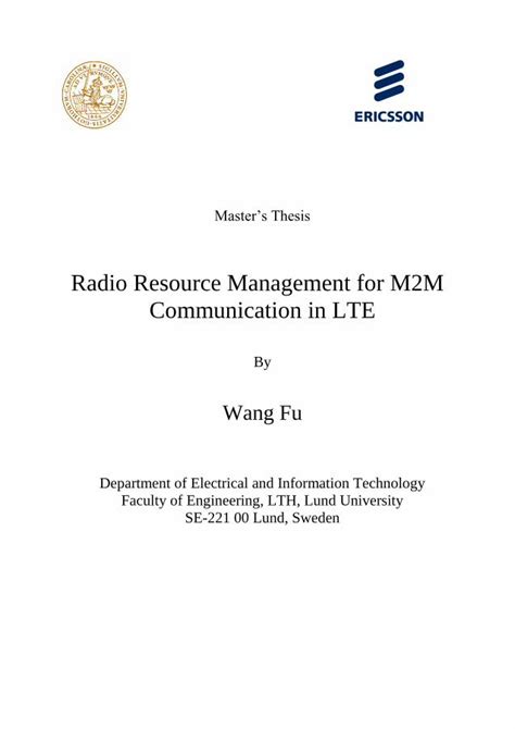 Pdf Radio Resource Management For M2m Communication In Lte Dokumen Tips