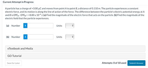 solved a particle has a charge of 3 00μc and moves from