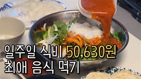 절약하는 신혼부부 일주일 식비 50630원 신혼부부 절약 브이로그 Youtube