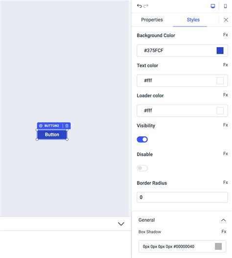 Add Border Color Property To Button Styles · Issue 4297 · Tooljet