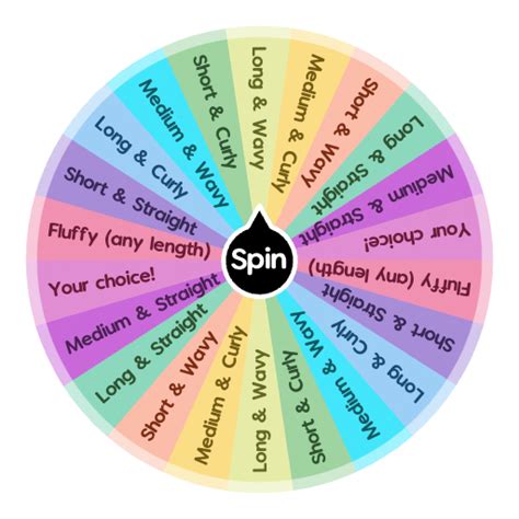 Hair Texture And Length For Ocs Spin The Wheel Random Picker