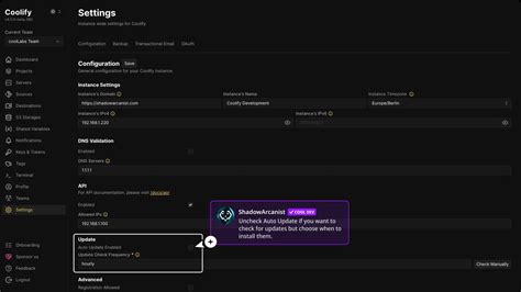 Upgrading Coolify Coolify Docs