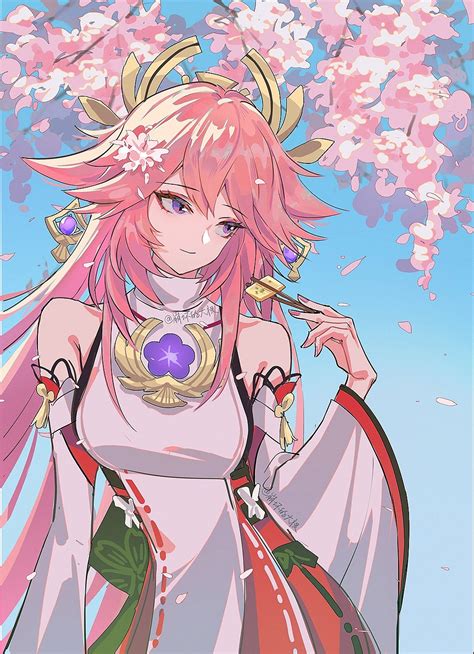 Yae Miko Genshin Impact Image By Susan Zerochan Anime