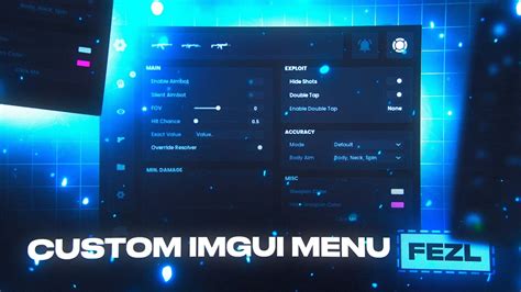 Custom Imgui Menu Fezl Imgui Menus Youtube